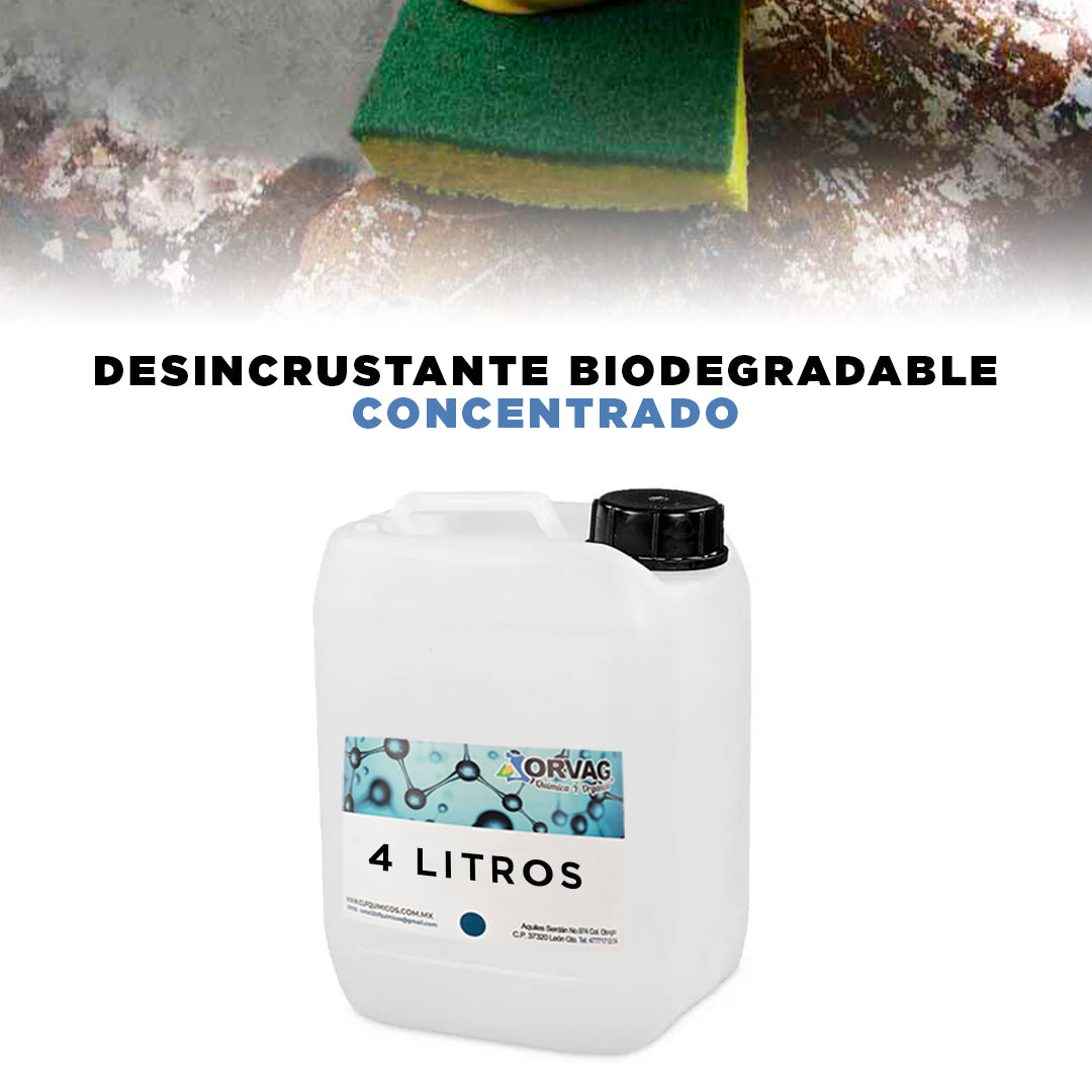 DESINCRUSTANTE BIODEGRADABLE CONCENTRADO – ORVAG CLF QUIMICOS